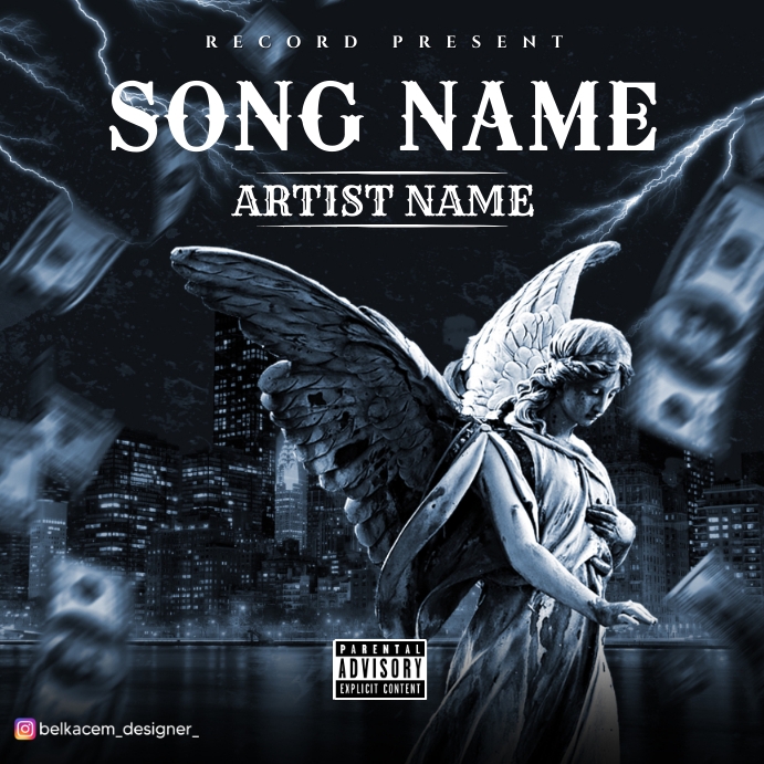 angel mixtape cover art Template | PosterMyWall