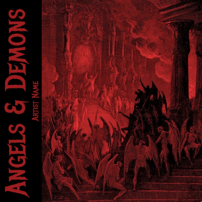 angels and demons album cover - rock album Template | PosterMyWall