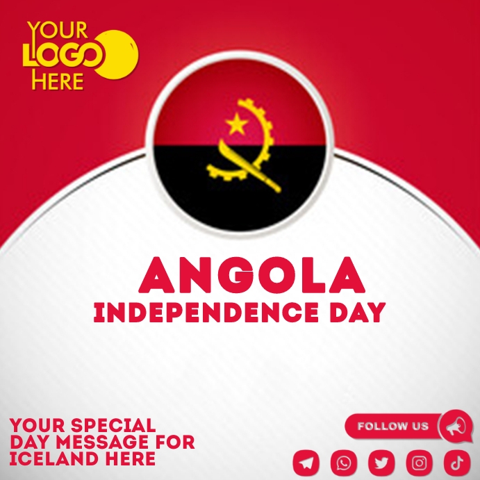 Copy of angola independence day | PosterMyWall
