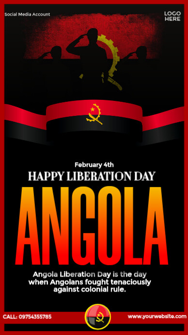 Angola Liberation Day Template | PosterMyWall