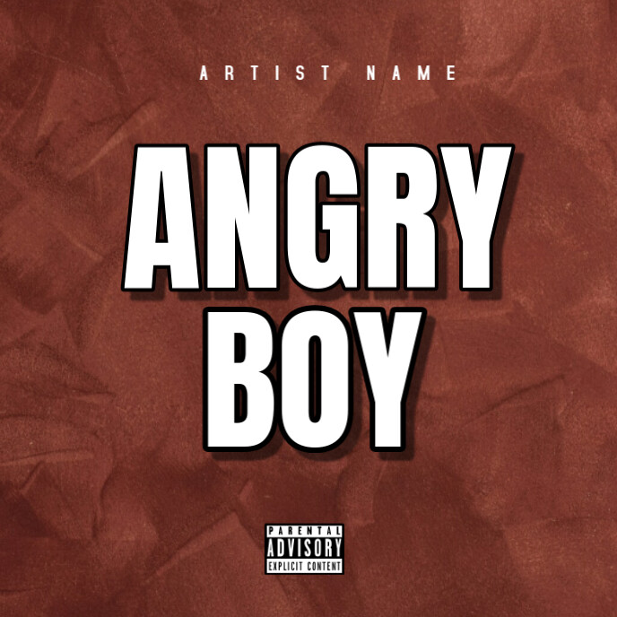 Copy of Angry boy mixtape album cover | PosterMyWall