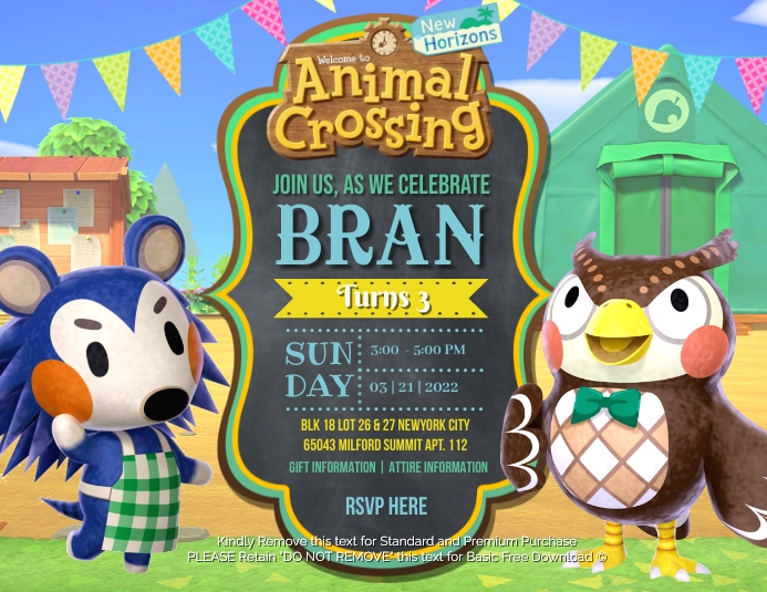 Copy of Animal Crossing | PosterMyWall