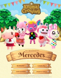 Animal Crossing Template | PosterMyWall