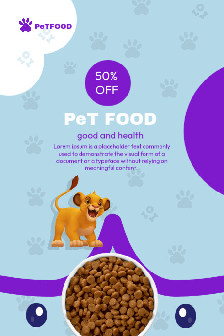 Animal food poster template | PosterMyWall