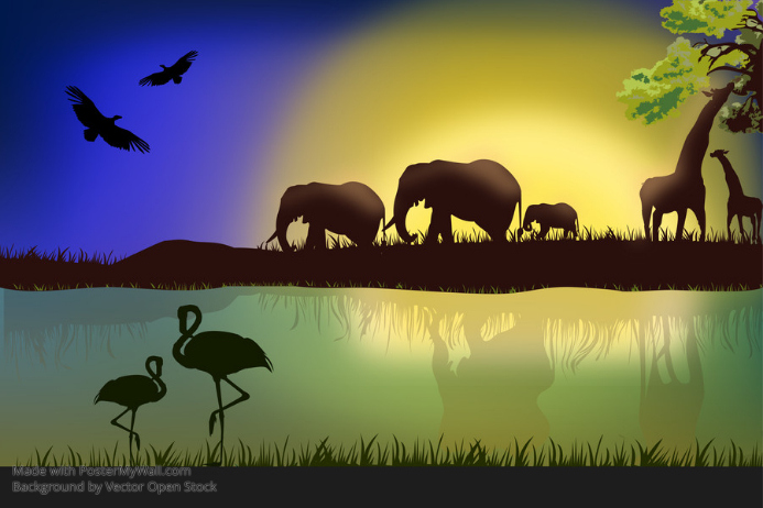 Copy of Animal Landscape | PosterMyWall