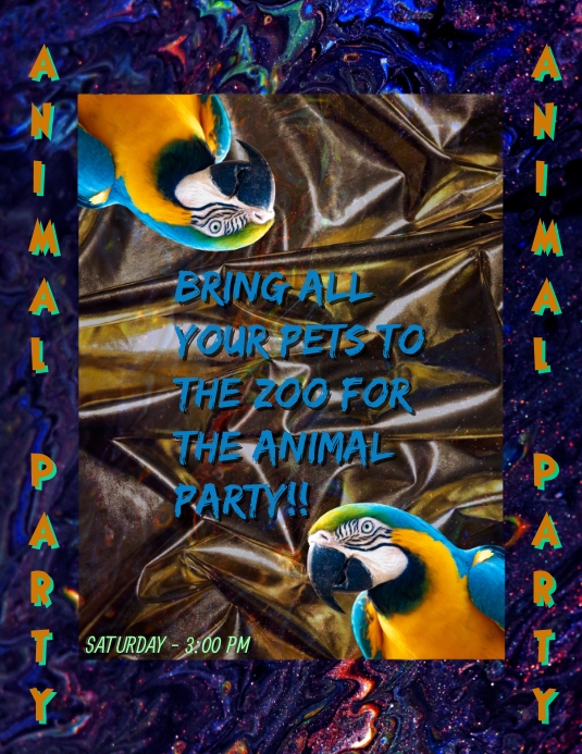 Animal Party Template | PosterMyWall
