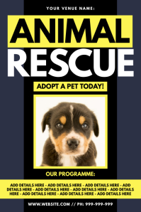 Animal Rescue Poster Template | PosterMyWall