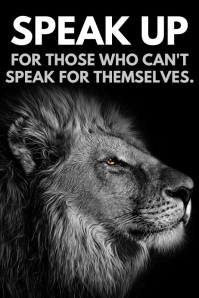 Animal Rights Poster Template | PosterMyWall