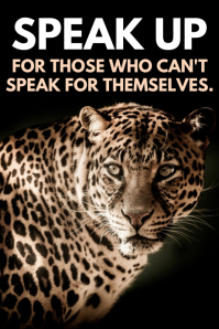 Stop Animal Abuse Poster Template | PosterMyWall