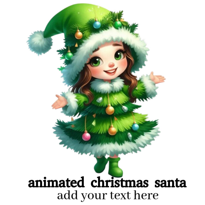 animated christmas santa Template | PosterMyWall