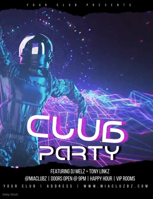 Animated Club Flyers Dance Friday Video Template | PosterMyWall