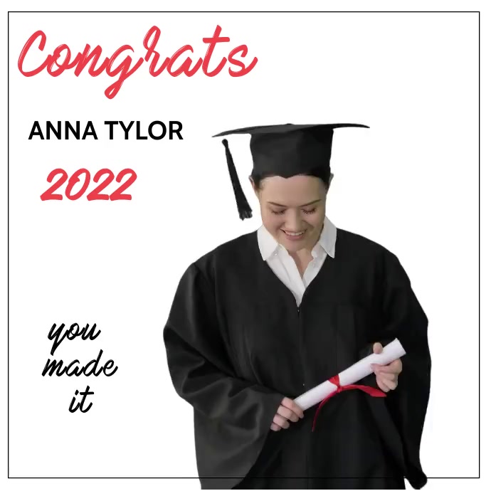 Copy of animated graduation design template | PosterMyWall