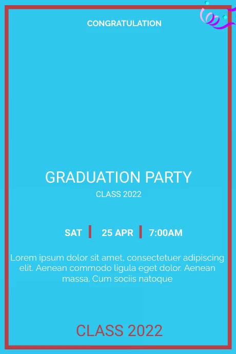 ANIMATED GRADUATION DESIGN Template | PosterMyWall