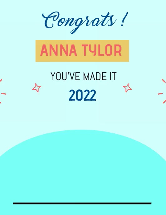 Copy of animated graduation design template | PosterMyWall