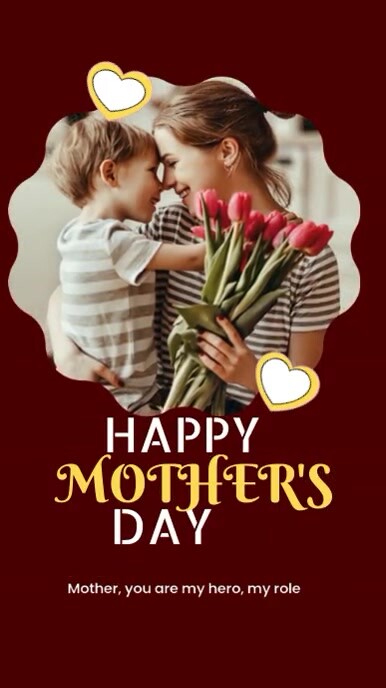 Animated Mother's Day Social Mobile Video Template | PosterMyWall