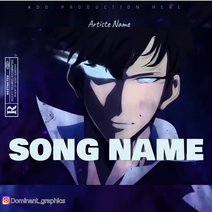 Copy of Anime Album Cover Templete | PosterMyWall