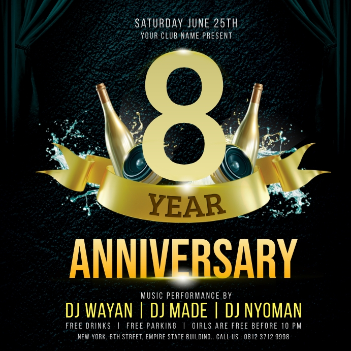 Aniversary Instagram post Template | PosterMyWall