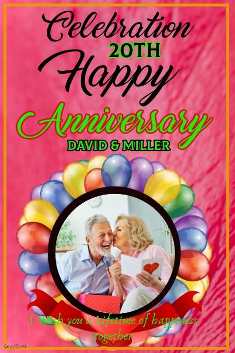 Anniversary(1) Template | PosterMyWall