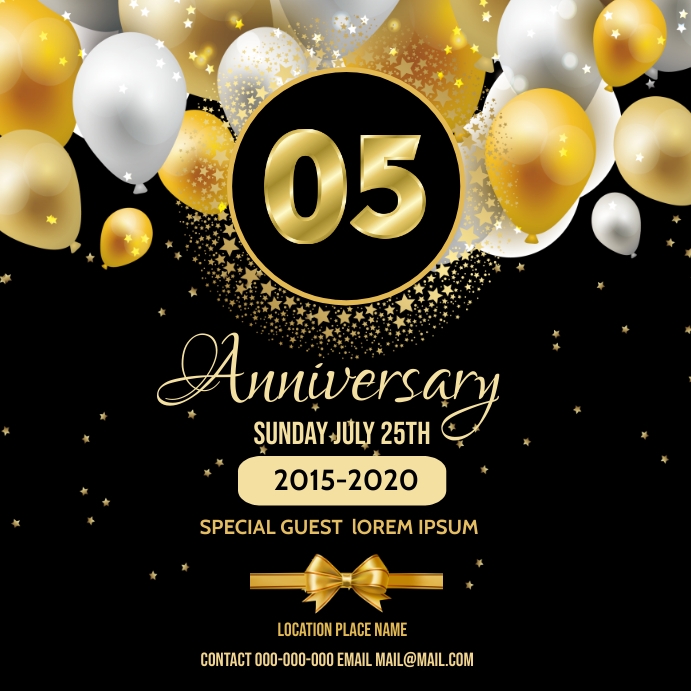 Anniversary Announcement Post Template | PosterMyWall