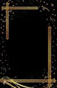 Wedding Invitation card background gold frame Template | PosterMyWall