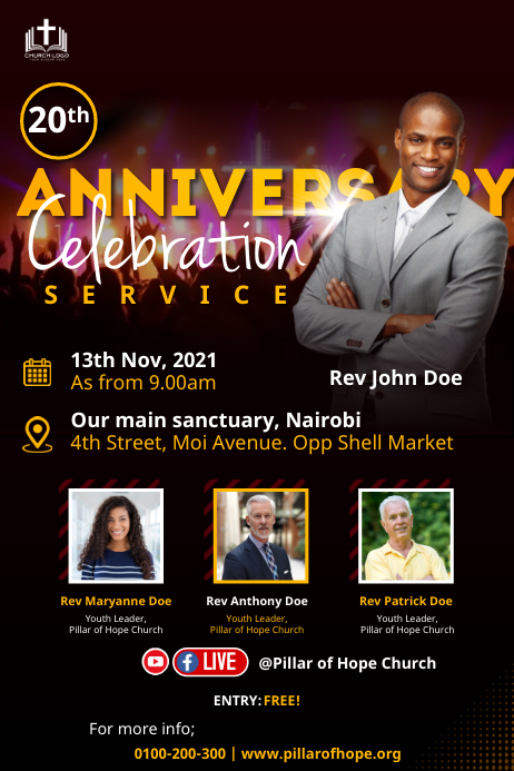 anniversary celebration Template | PosterMyWall