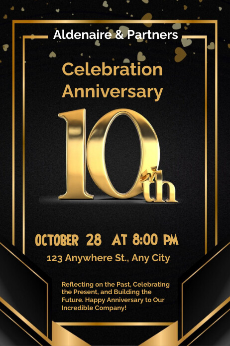 Anniversary celebration Template | PosterMyWall