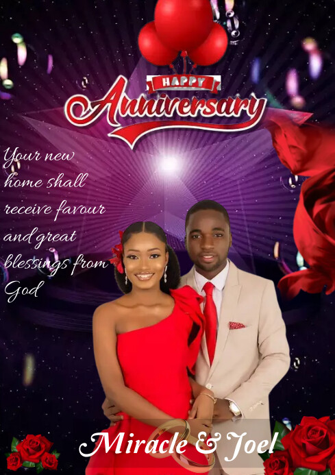 Anniversary Template | PosterMyWall