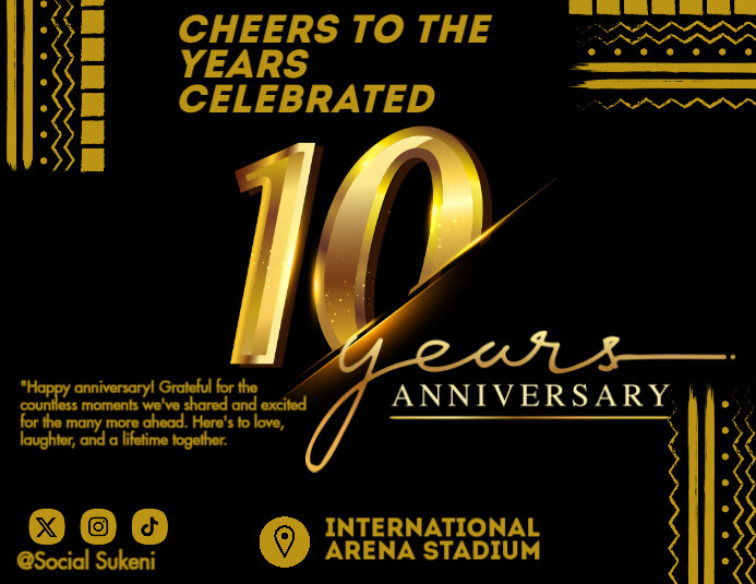 Anniversary Template | PosterMyWall