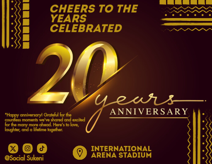 Anniversary Template | PosterMyWall