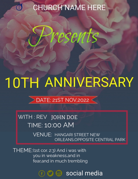anniversary Template | PosterMyWall