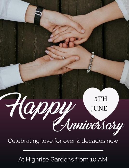 Anniversary Template | PosterMyWall