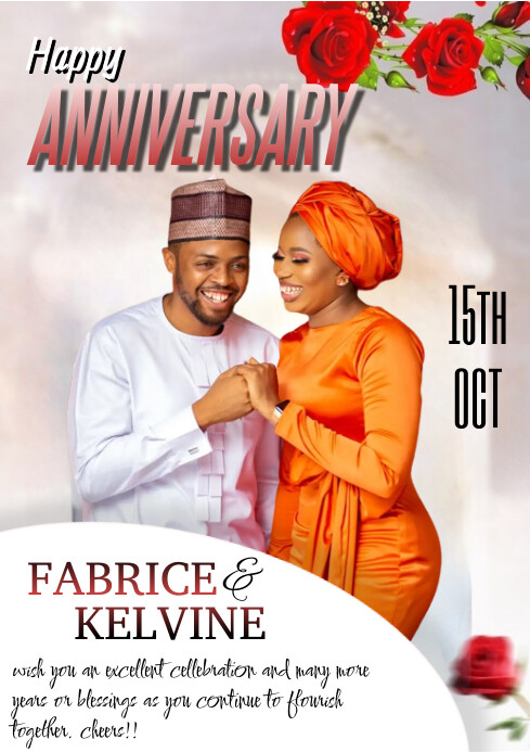 Anniversary Template | PosterMyWall