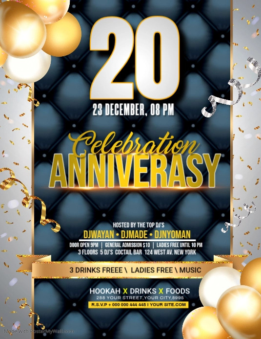 ANNIVERSARY Template | PosterMyWall