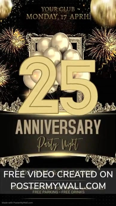 Anniversary Display Template | PosterMyWall