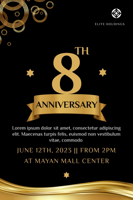 Anniversary flyer Template | PosterMyWall