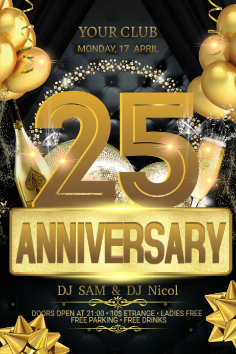 Anniversary Flyer Template | PosterMyWall