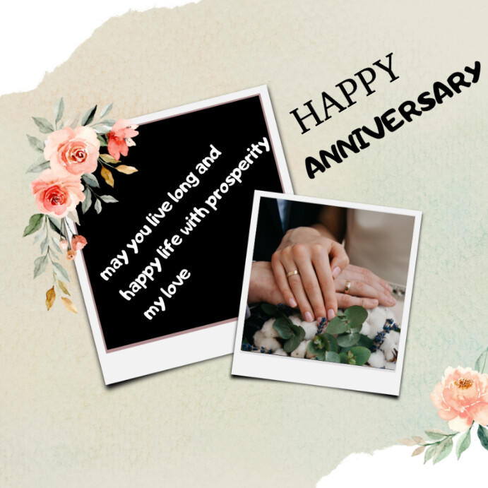Anniversary Instagram post template 2024 | PosterMyWall