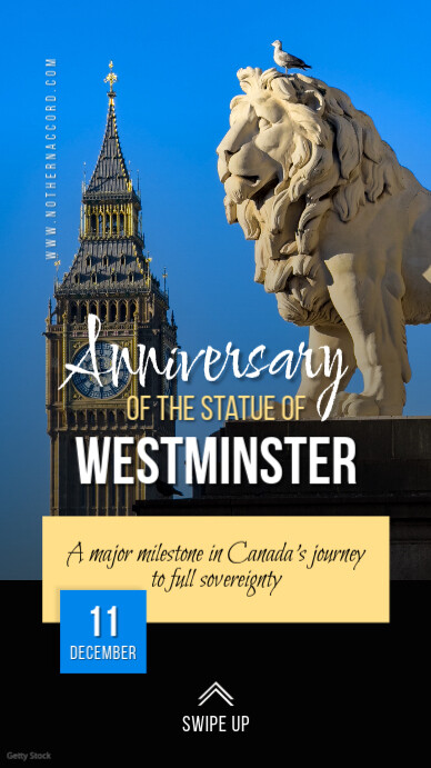 Anniversary of Statute of Westminster design Template | PosterMyWall