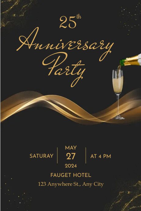 Plantilla de Anniversary Party Poster | PosterMyWall