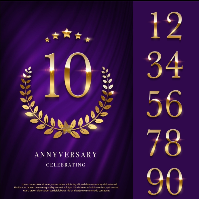 Anniversary poster design template | PosterMyWall