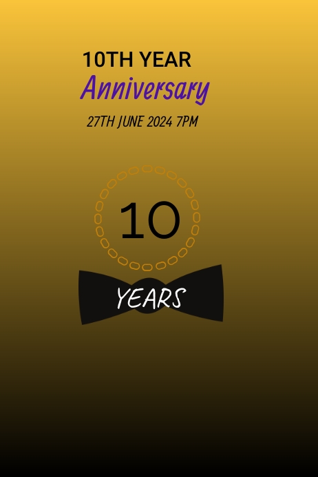 anniversary poster Template | PosterMyWall