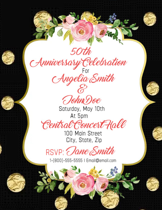 50th Anniversary Celebration Template | PosterMyWall