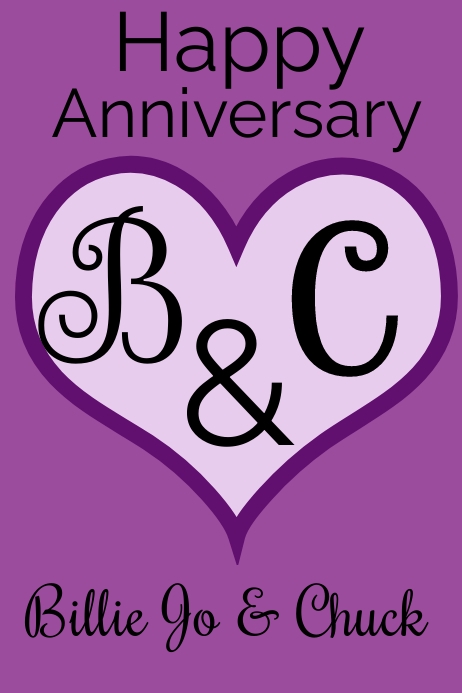anniversary poster template | PosterMyWall