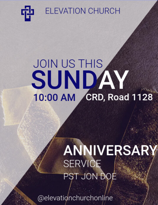 ANNIVERSARY SERVICE Template | PosterMyWall