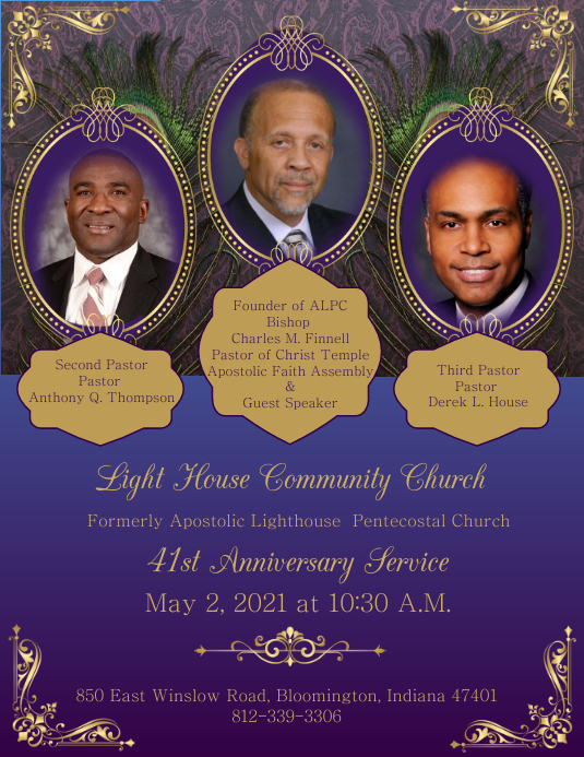 Plantilla de Anniversary Service Flyer | PosterMyWall