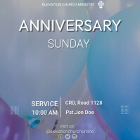 ANNIVERSARY SUNDAY (2) Template | PosterMyWall