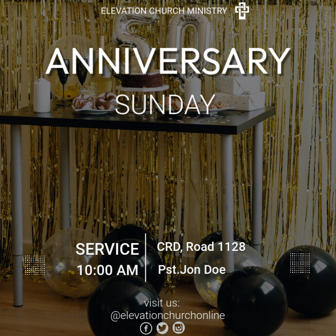 ANNIVERSARY SUNDAY (2) Template | PosterMyWall