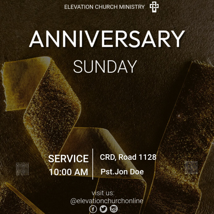 Copy of ANNIVERSARY SUNDAY (5) | PosterMyWall