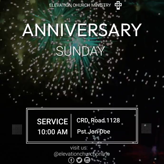 ANNIVERSARY SUNDAY (6) Template | PosterMyWall