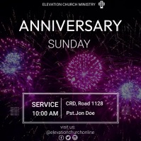 church anniversary service Template | PosterMyWall